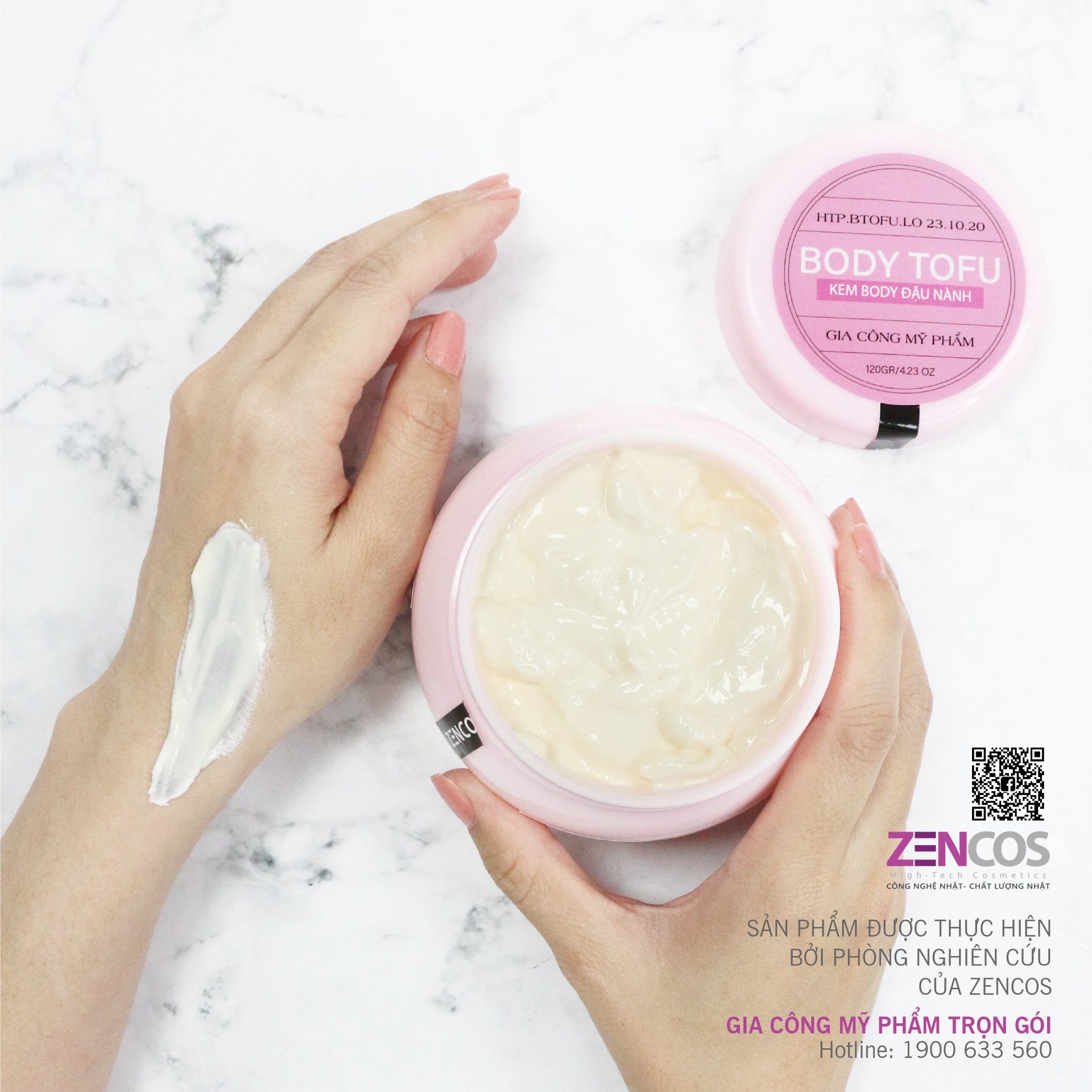 GIA CÔNG KEM BODY TOFU