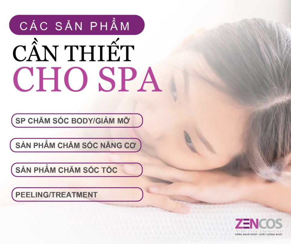 Những mỹ phẩm cần thiết cho spa