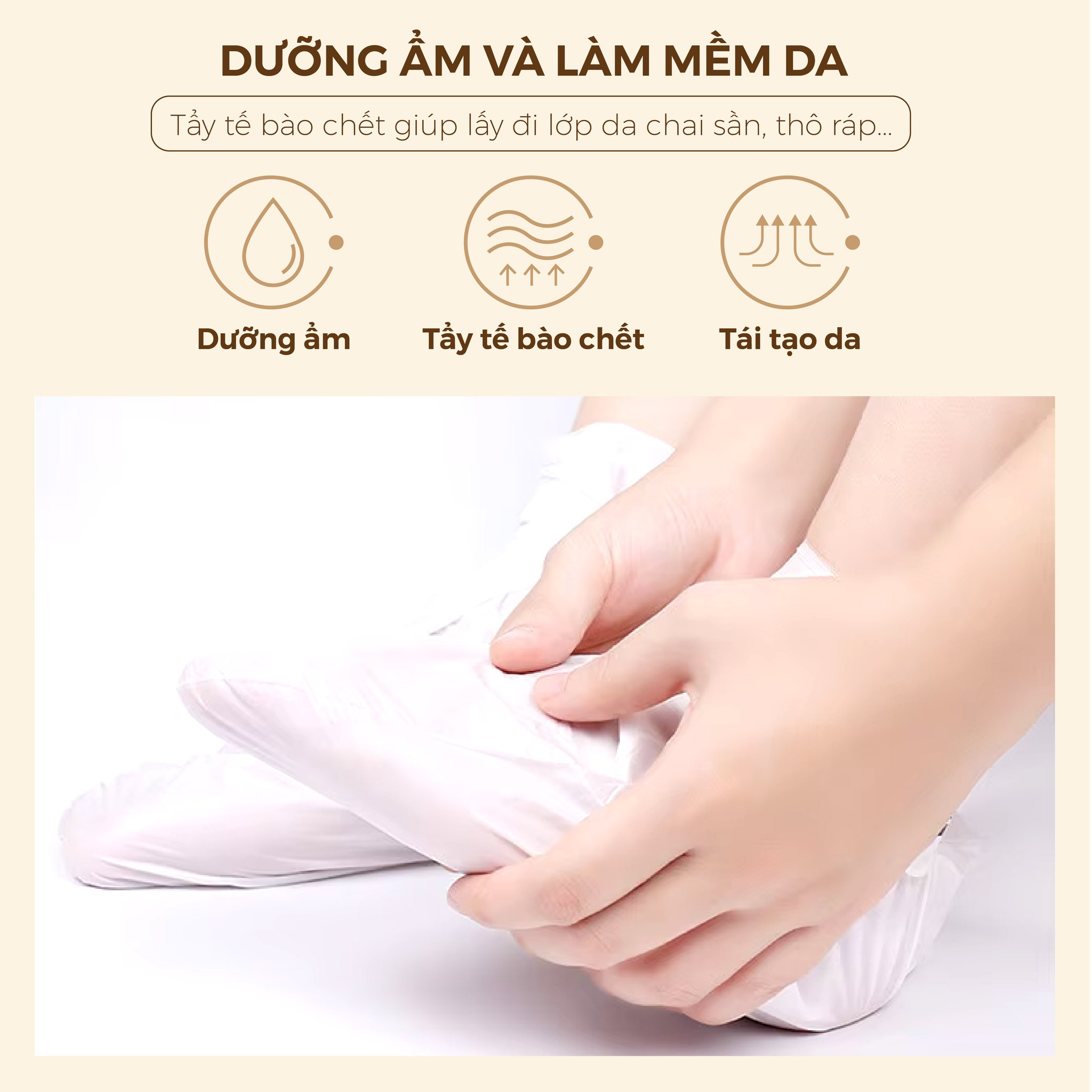 Gia công mask tay, mask chân “Tịnh Liên”