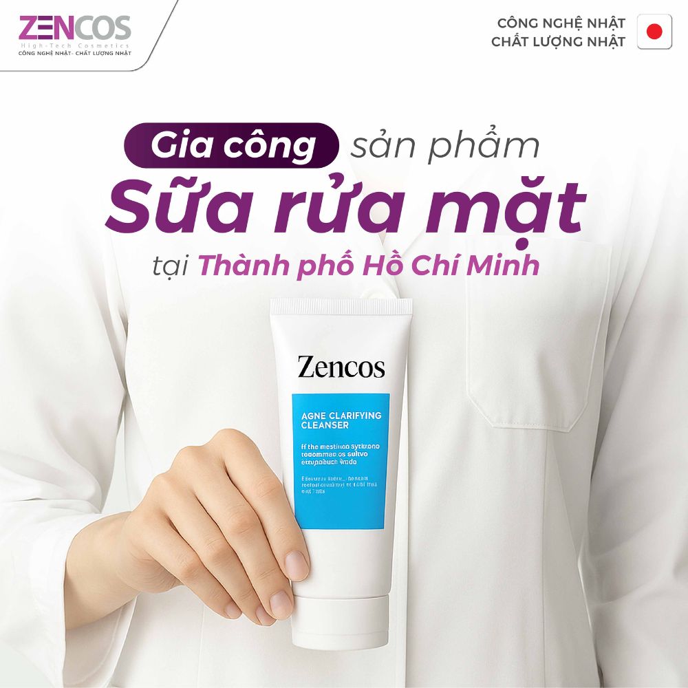 Dịch vụ gia công sữa rửa mặt uy tín tại TpHCM